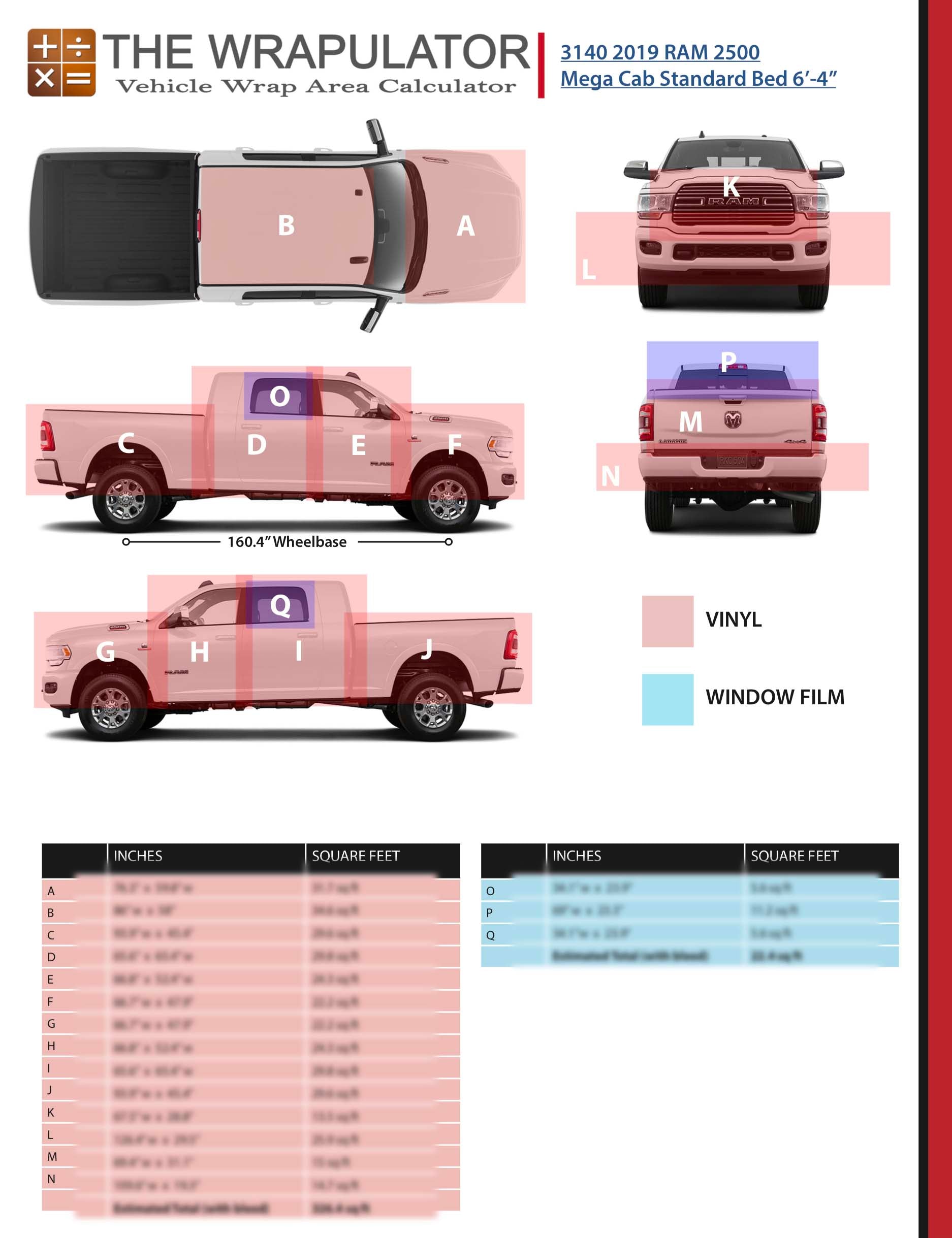 ram mega cab interior dimensions
