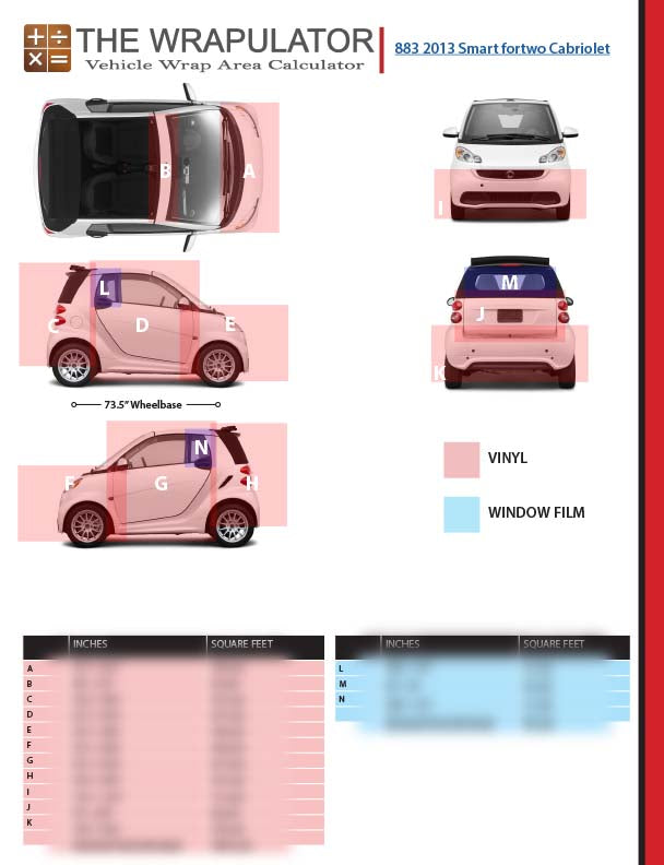 smart car dimensions