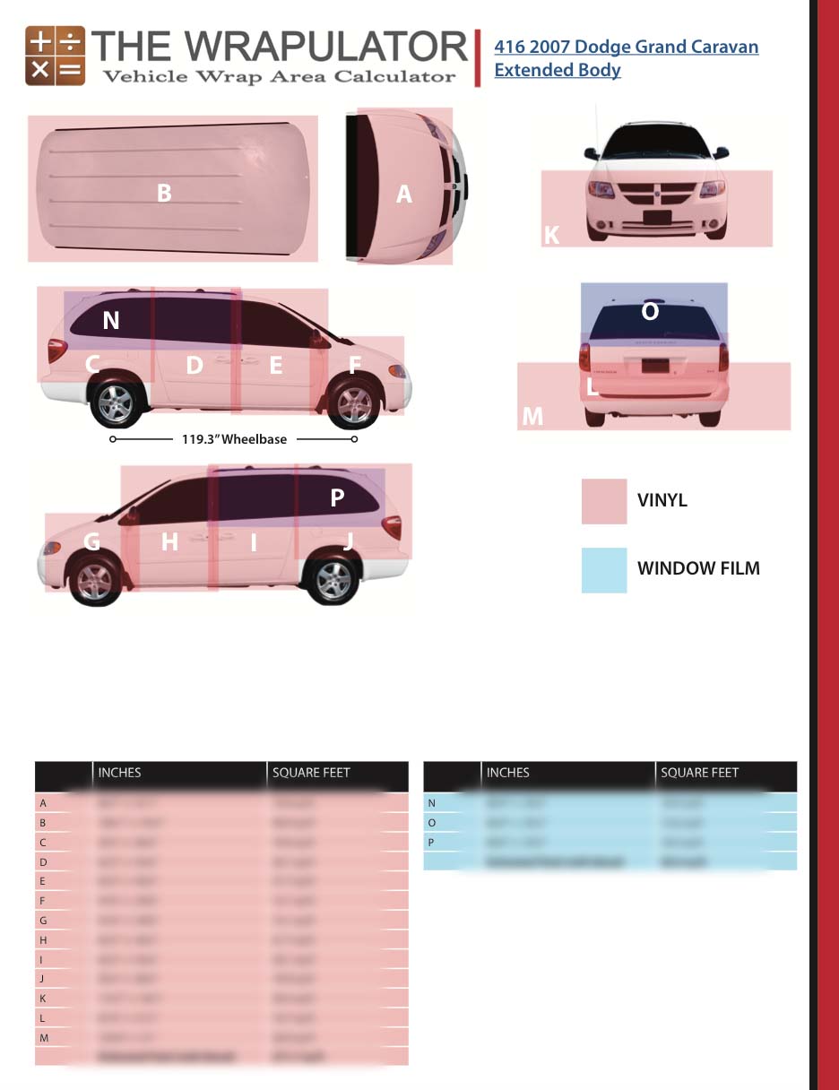dodge caravan specification