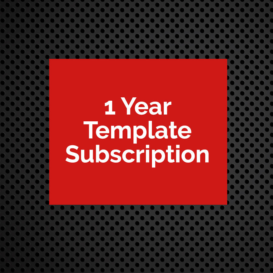 1 Year Template Subscription