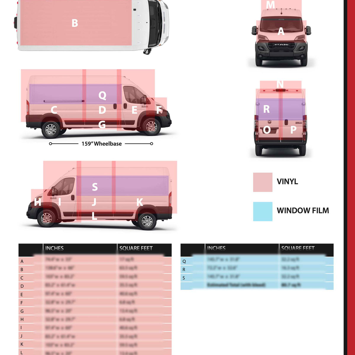 2023 RAM ProMaster 2500 High Roof 159WB 3550 PDF – BadWrap