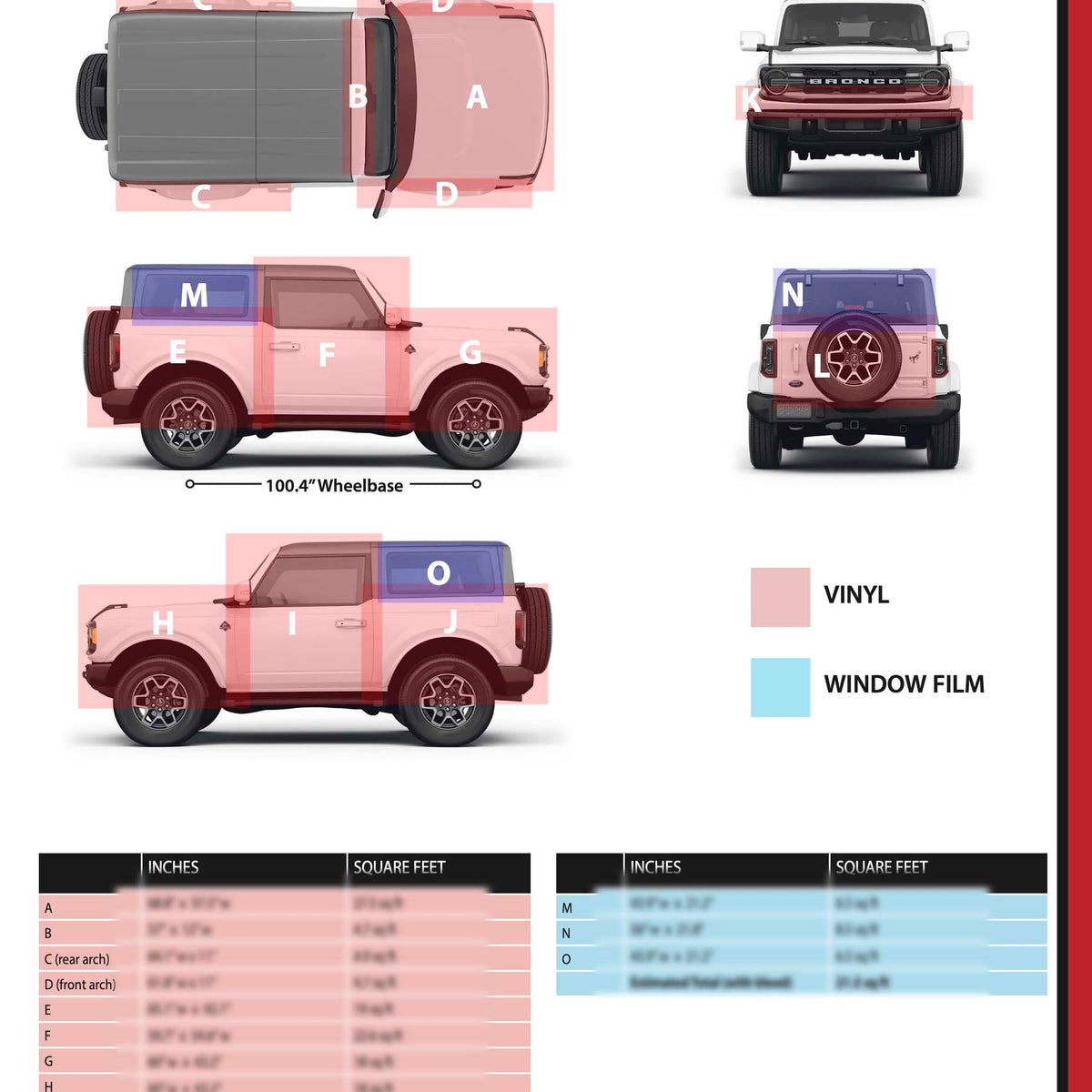 2022 Ford Bronco Outer Banks 2-Door 3588 PDF – BadWrap