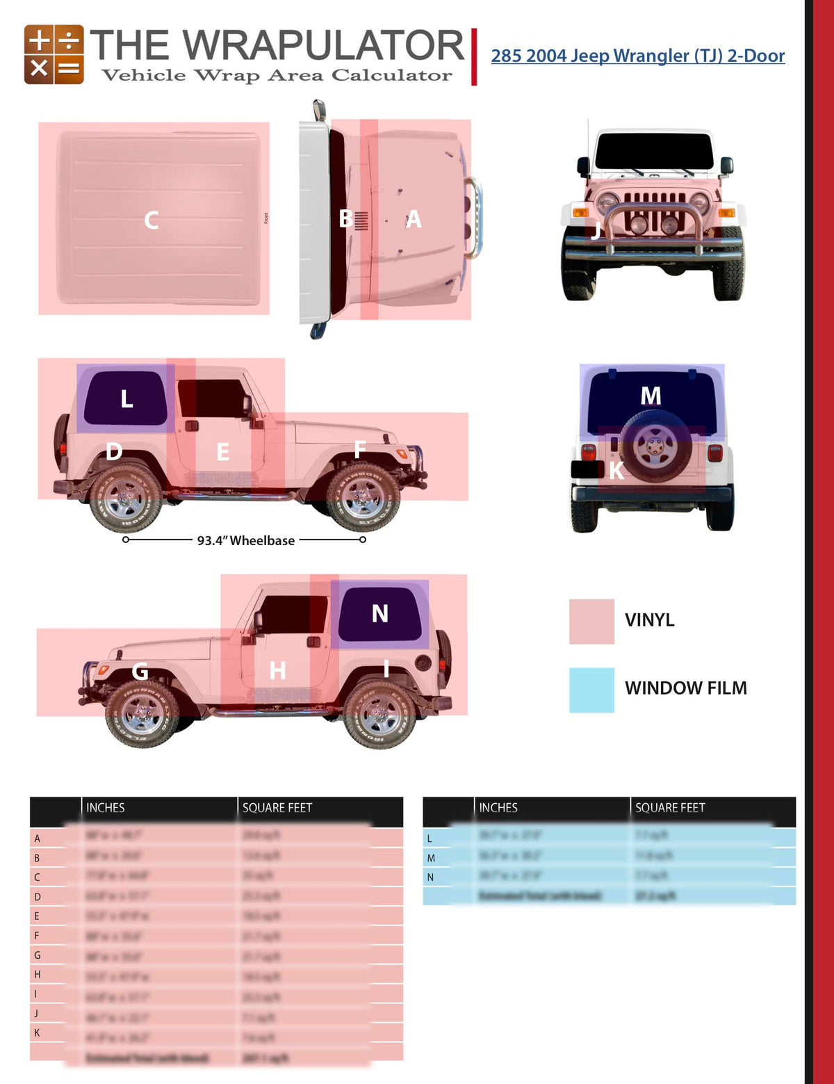 2004 Jeep Wrangler (TJ) 2 Door SE 285 PDF – BadWrap