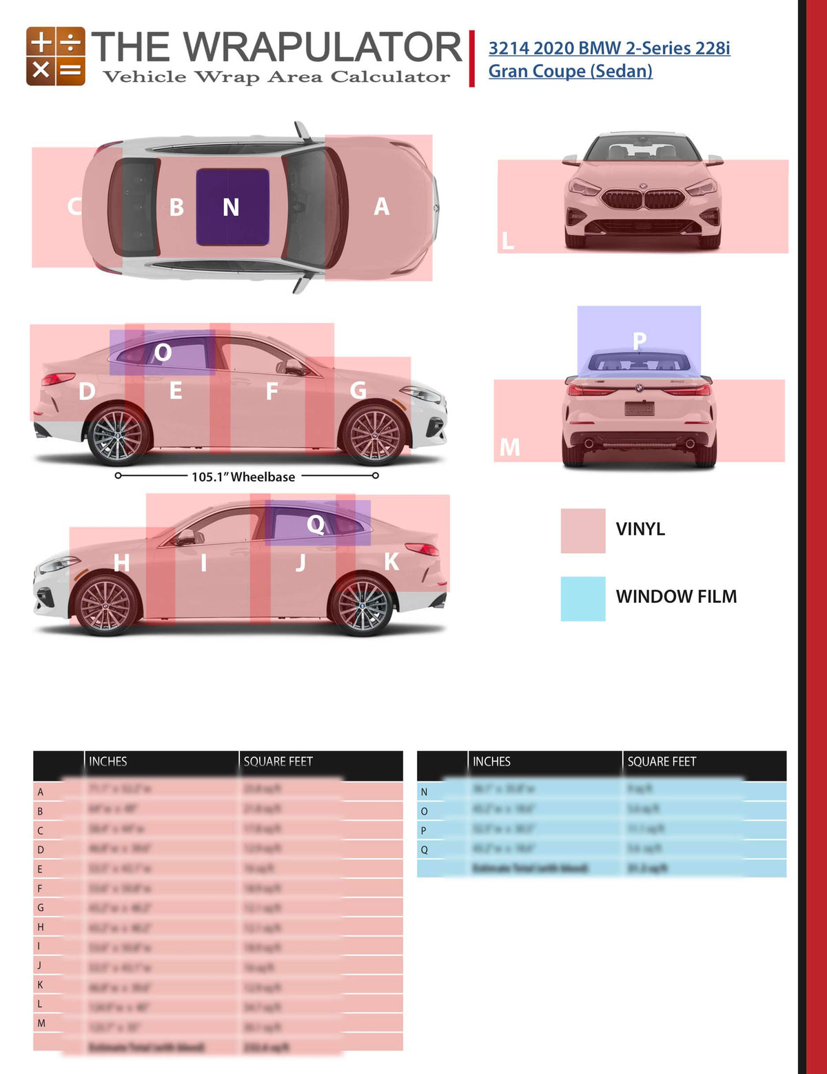 2020 BMW 2-Series 228i xDrive Gran Coupe 3214 PDF – BadWrap
