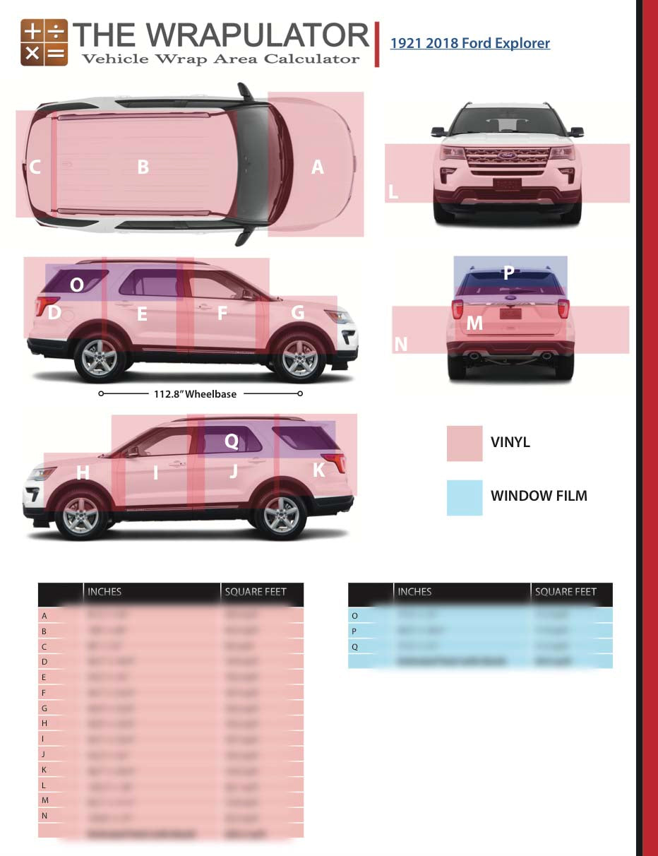 2018 Ford Explorer XLT SUV 1921 PDF – BadWrap