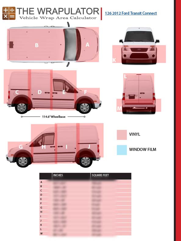 Ford Transit Connect Interior Dimensions