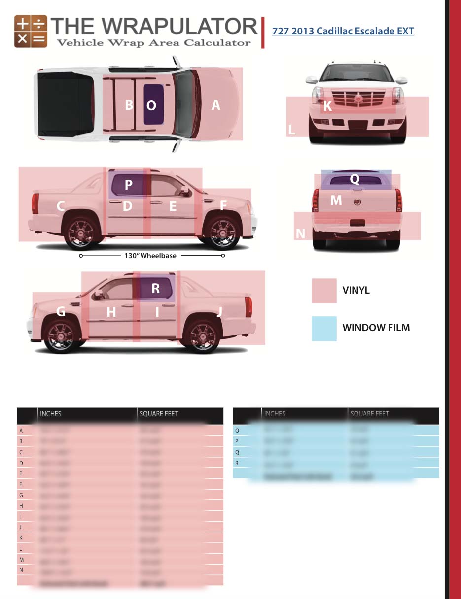 2013 Cadillac Escalade EXT Premium SUT 727 PDF – BadWrap