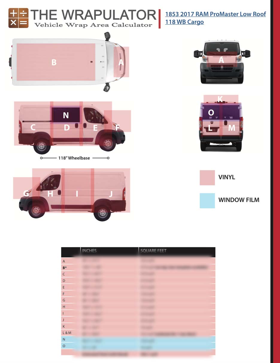2017 RAM ProMaster Low Roof 118" WB 1853 PDF